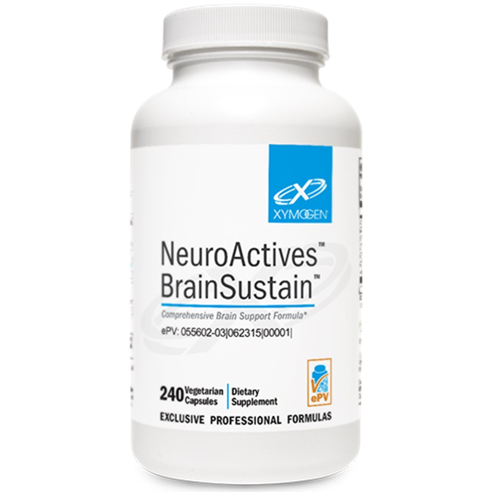 NeuroActives™ BrainSustain™ 240 Capsules - Xymogen - Wellspring LifeCare